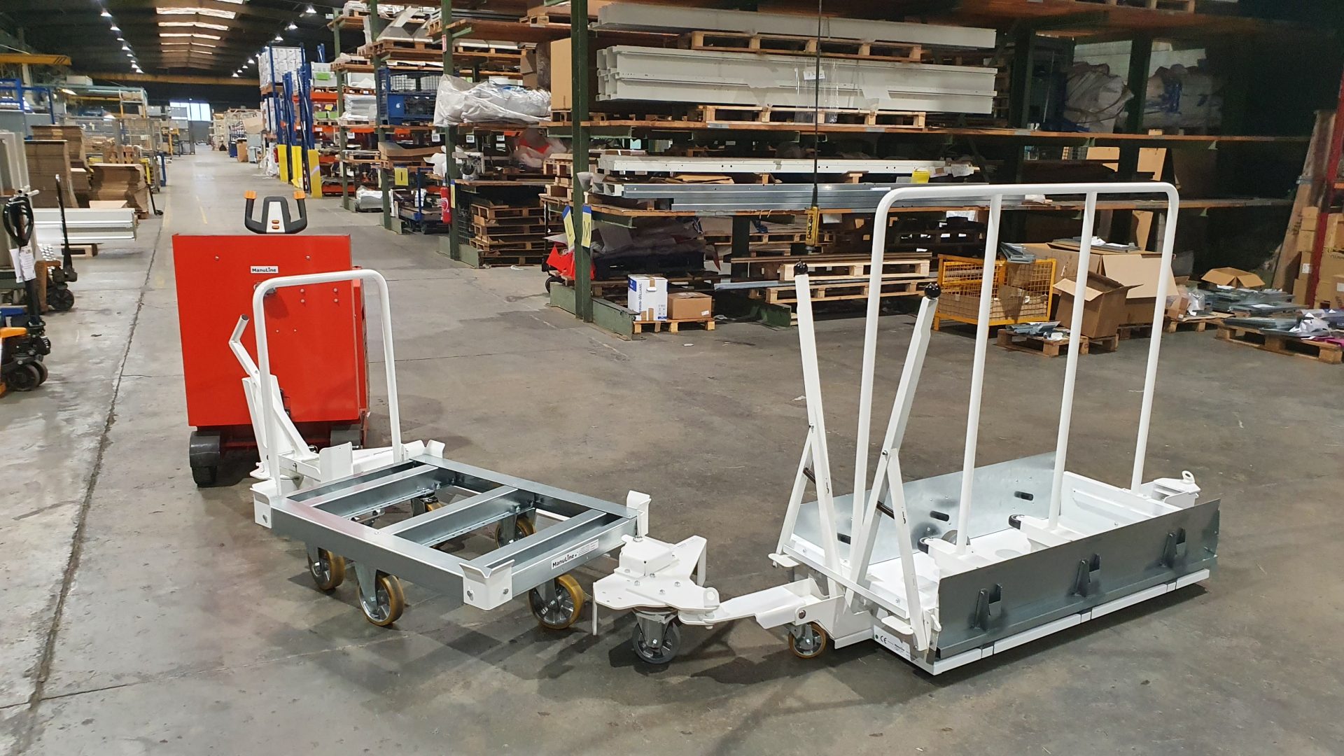 Mixed model tugger train - ManuLine